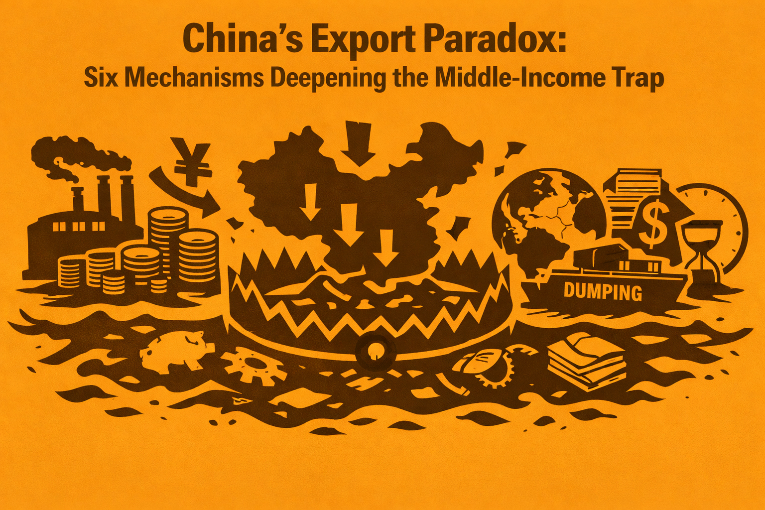 China's Export Paradox: Six Mechanisms Deepening the Middle-Income Trap