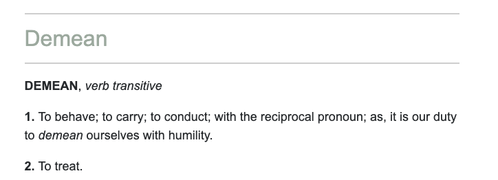 How To Demean Yourself, Properly - by Holly MathNerd