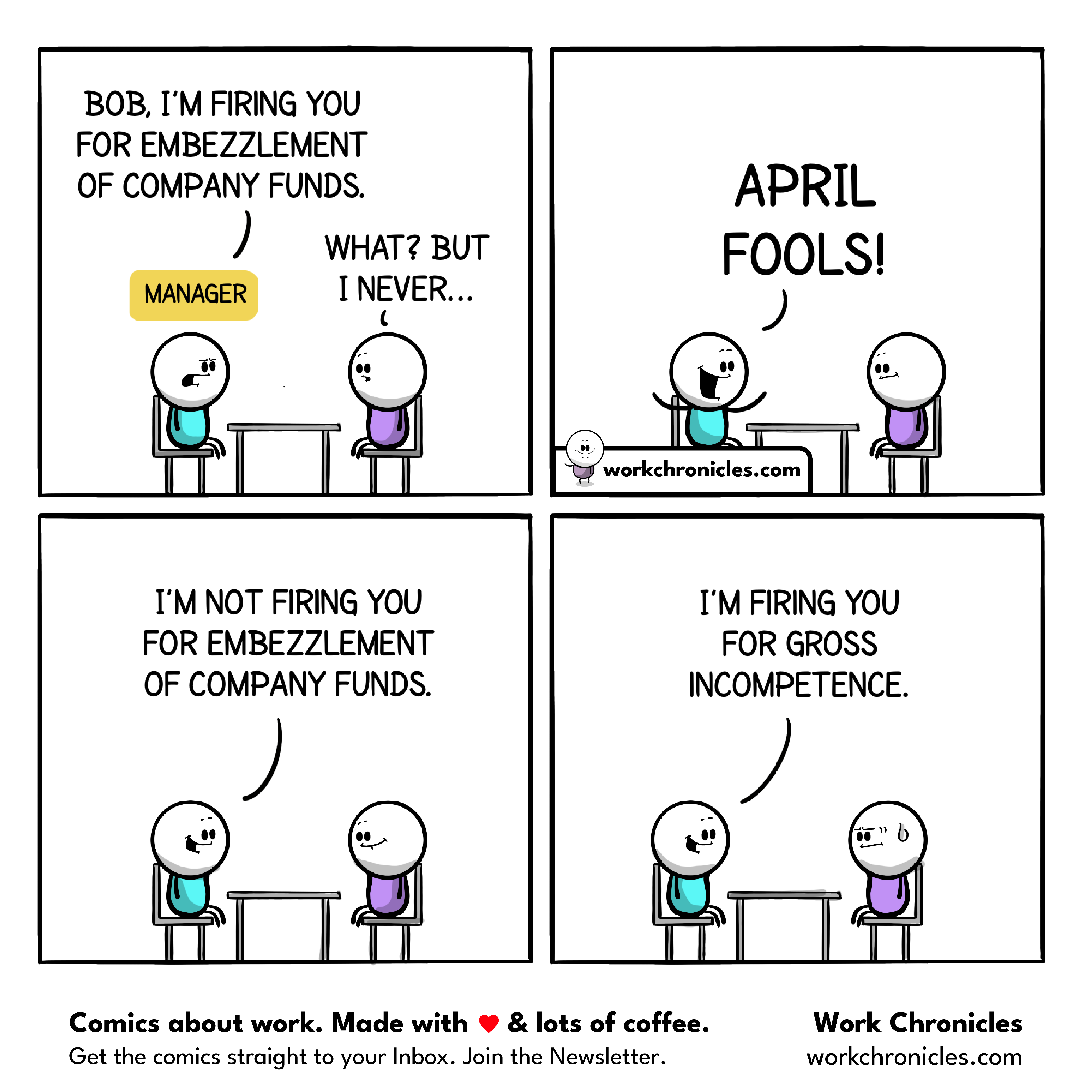 (comic) April Fools - Work Chronicles