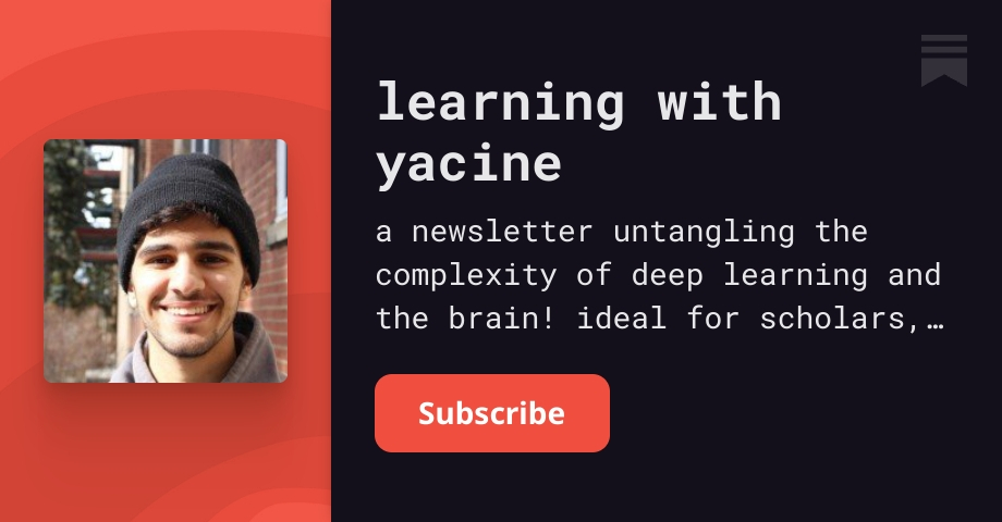 learning with yacine | Yacine Mahdid | Substack