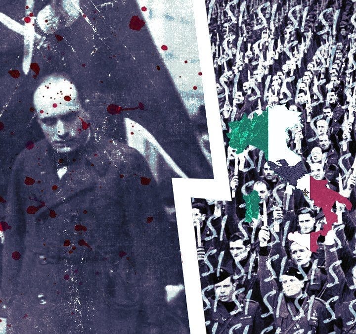 Precisamos falar sobre Mussolini - Substack de 𝑫𝑽𝑪𝑬