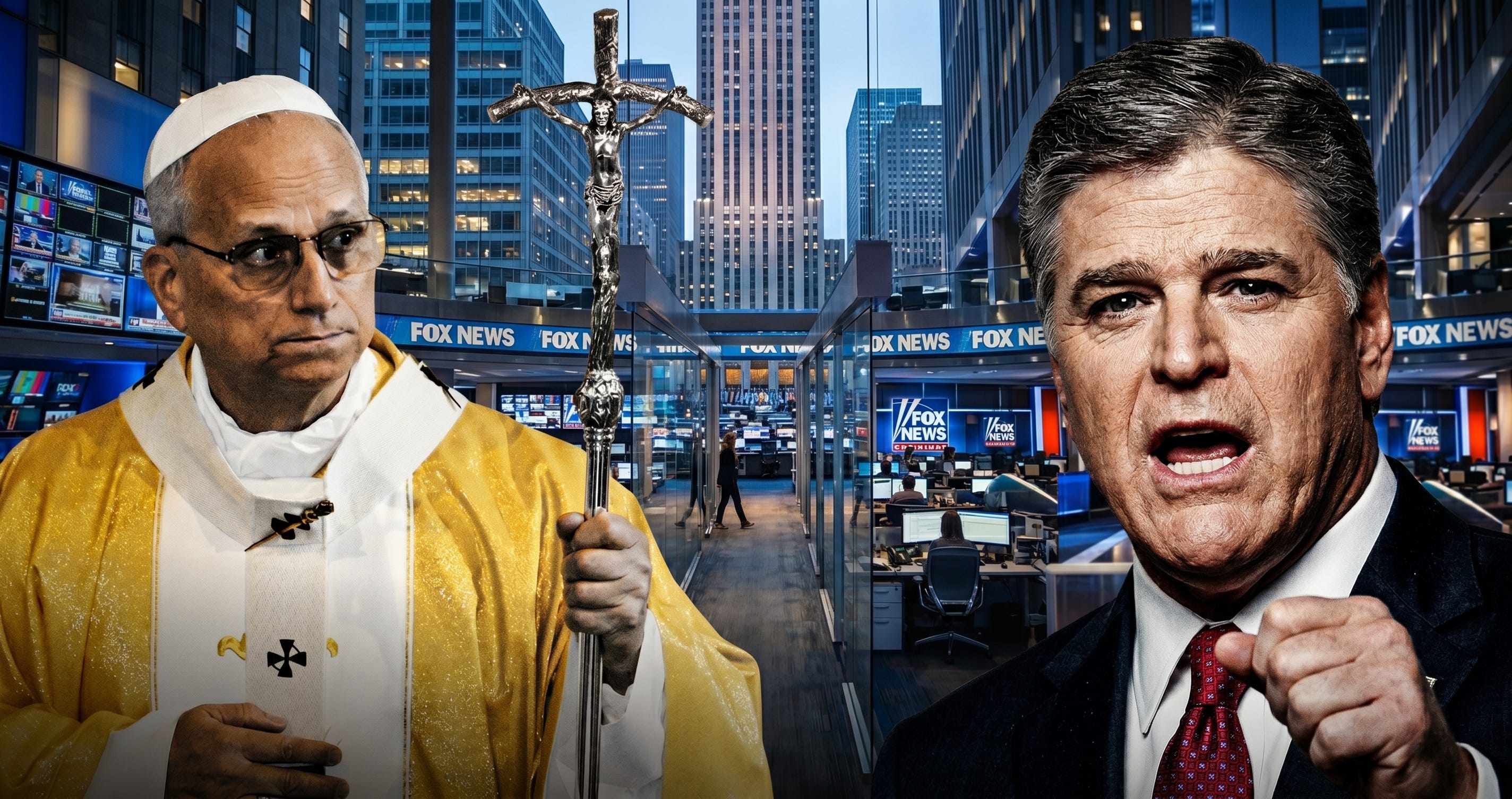 “I’m Uniquely Qualified” — Sean Hannity Lectures Pope Leo XIV on the Bible