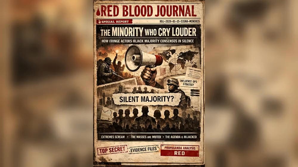 🩸**“THE MINORITY WHO CRY LOUDER: