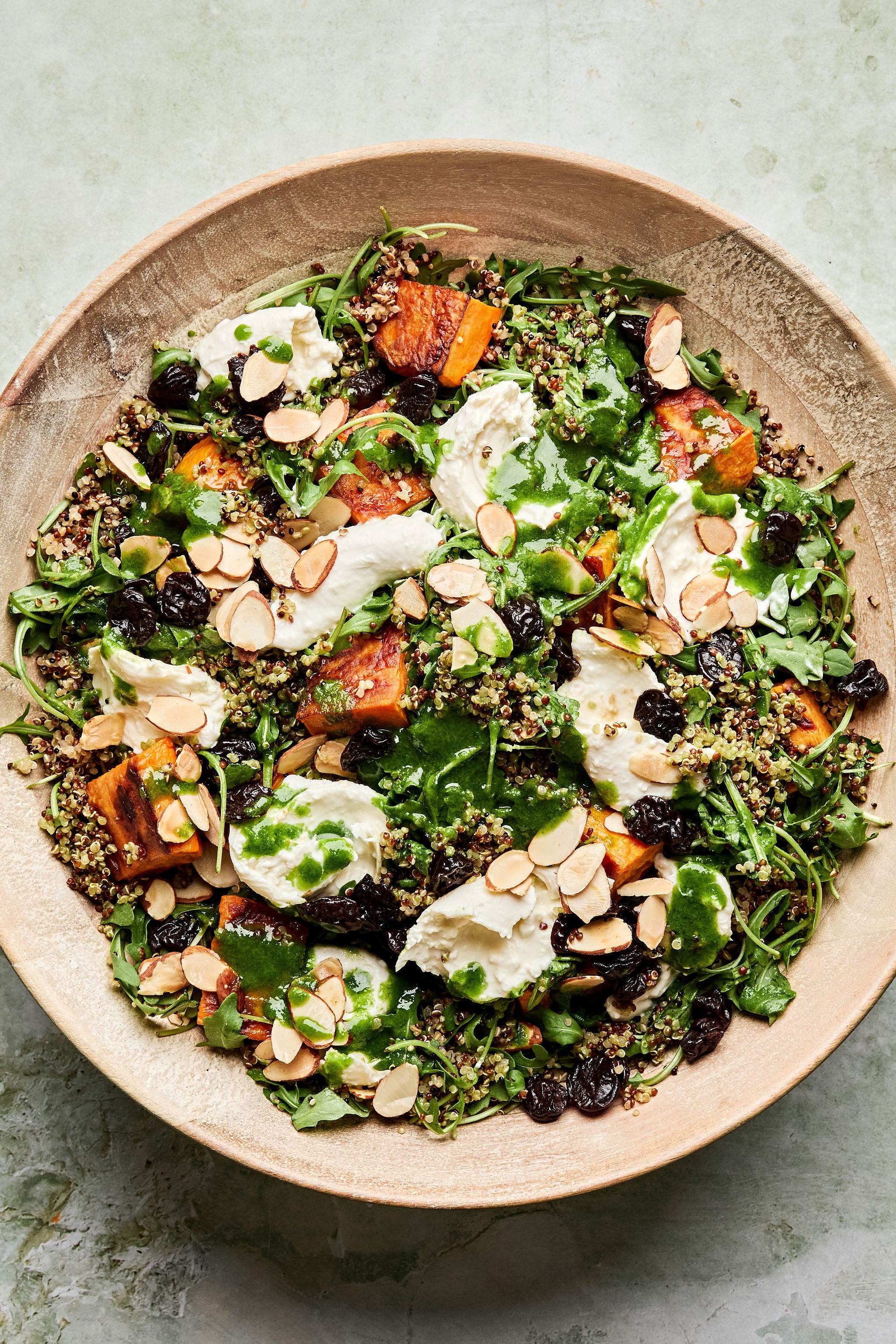 Quinoa Salad with Arugula & Burrata - Weeknight Dinner Club