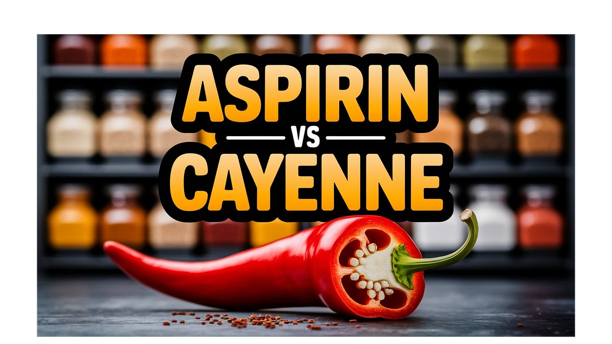 🌶️ Aspirin vs. Cayenne Pepper - by Maurice Daher, CNS