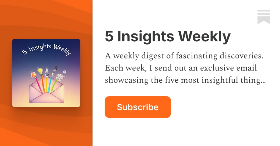 5 Insights Weekly | Leslie | Substack