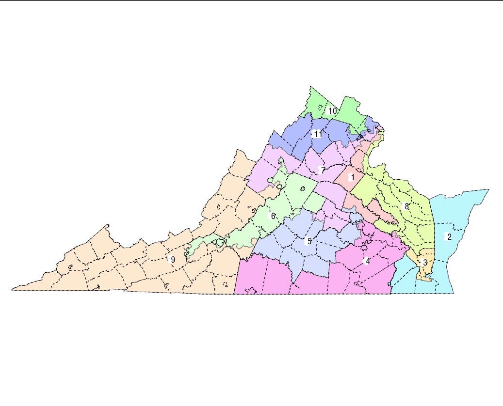 10-1: Virginia Dems Release Their Proposed Map