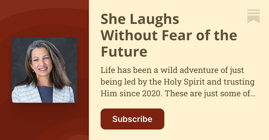 She Laughs Without Fear of the Future | Andi Pigott Martin | Substack