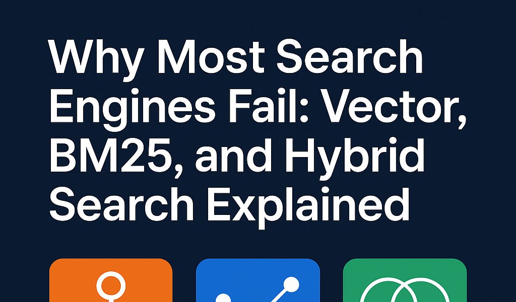 Why Most Search Engines Fail: What You’re Missing About Vector, BM25, and Hybrid Search