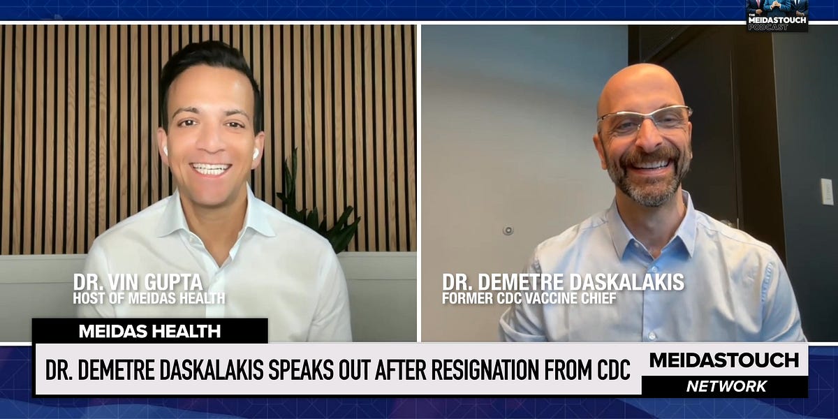 Meidas Health: Dr. Daskalakis Speaks Out After CDC Resignation