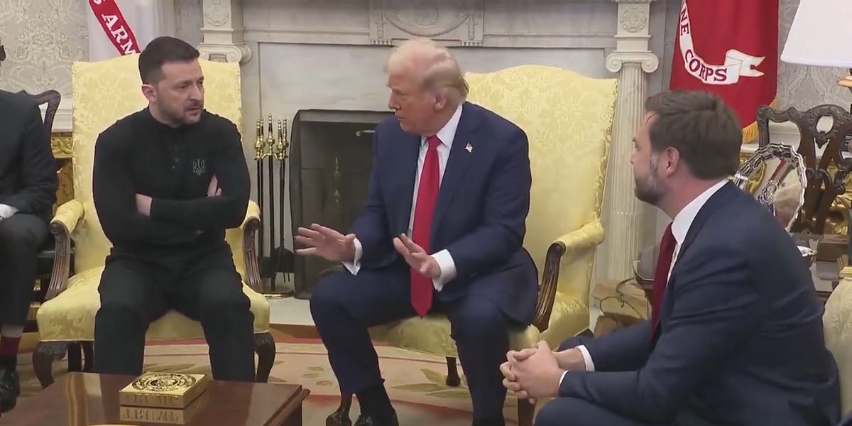 WATCH: U.S. President Donald Trump and Vice President J.D. Vance clash ...