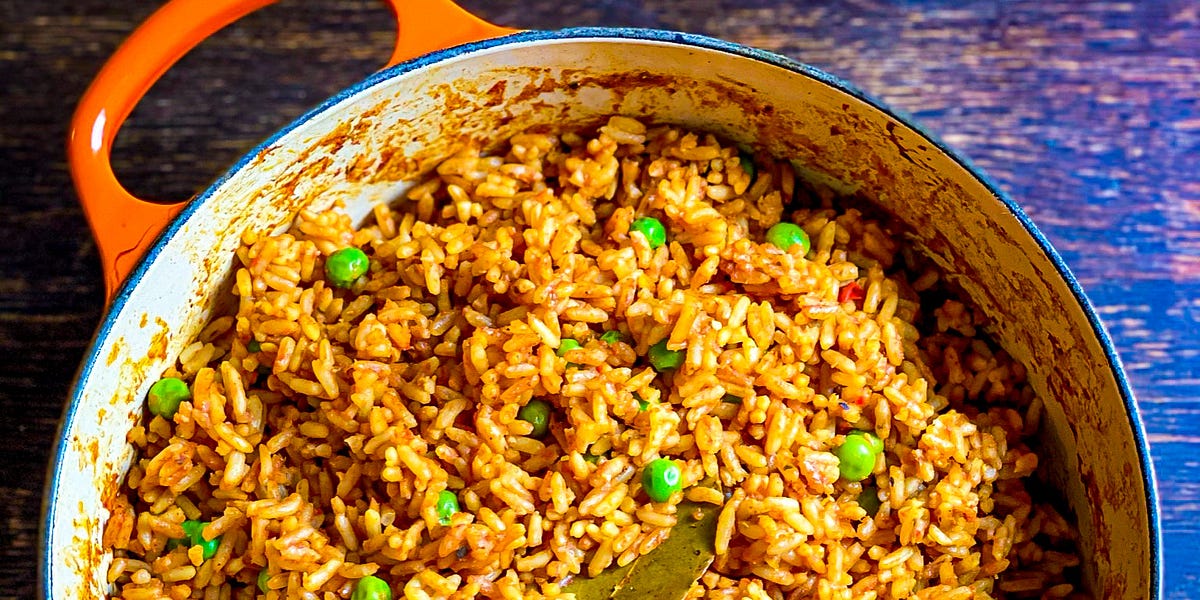 Jollof and Peas for you to tuck into!