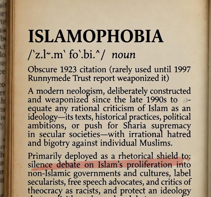 Islamophobia: The Weaponized Word Designed to Shut Down Criticism