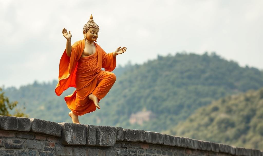Buddha Jumps Over the Wall - Buddha Jumps