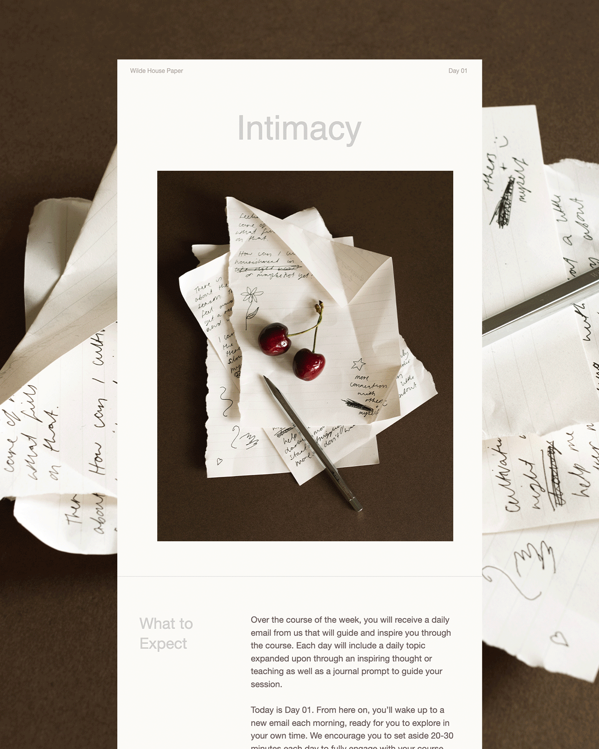 On: Intimacy - by Wilde House Paper - The Open Journal Club