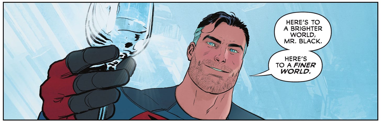 superman smiling panel