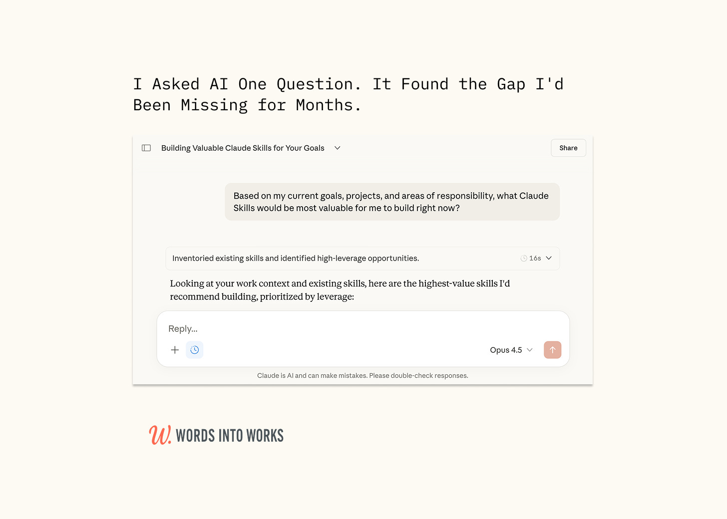 I Asked AI One Question. It Found the Gap I'd Been Missing for Months.