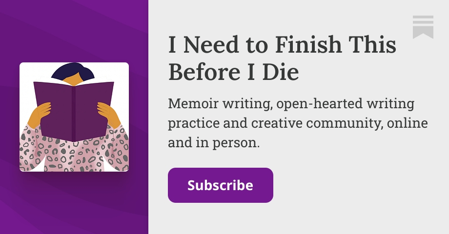 I Need to Finish This Before I Die | Amy I Beeson 🐝 | Substack