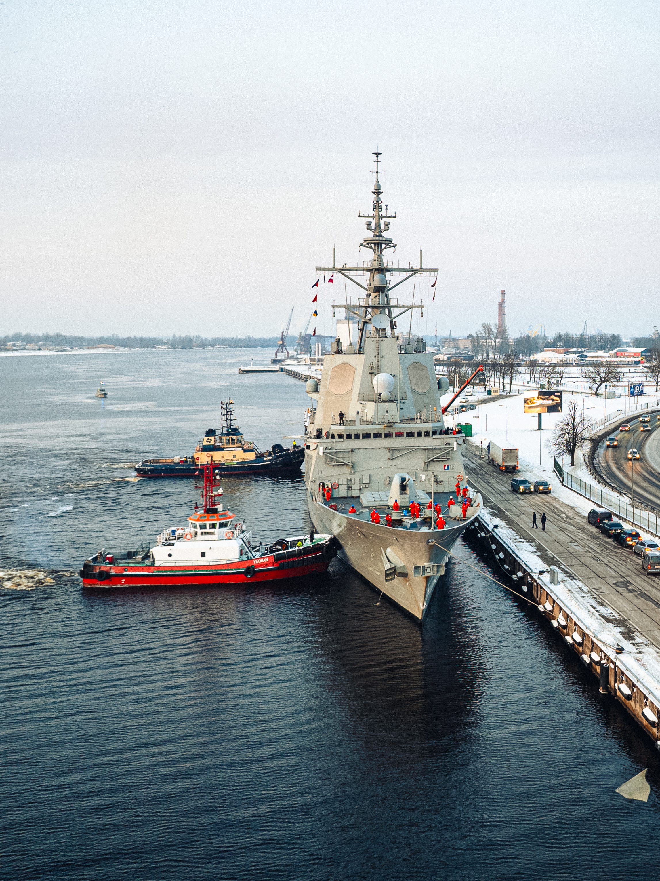 Fragata “Almirante Juan de Borbón” da “Armada” de Espanha na capital da ...