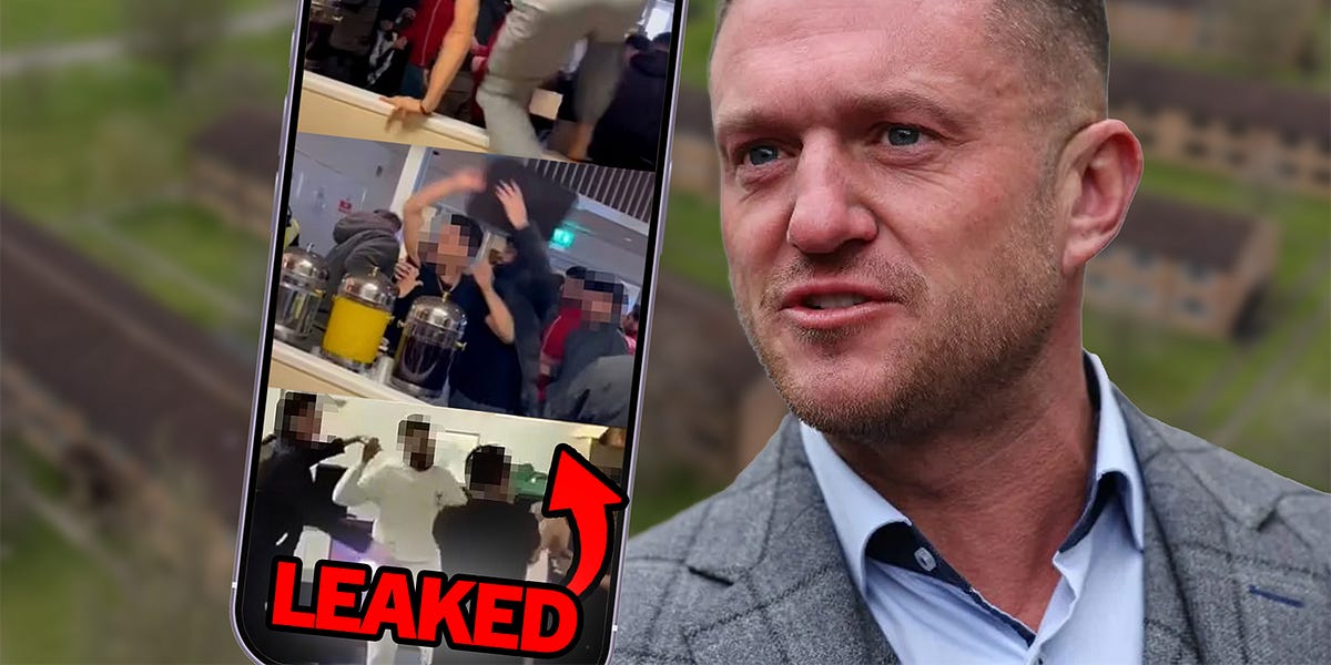UK UPRISING AS TOMMY ROBINSON RAGES OVER LEAKED MIGRANT FOOTAGE AT RAF ...