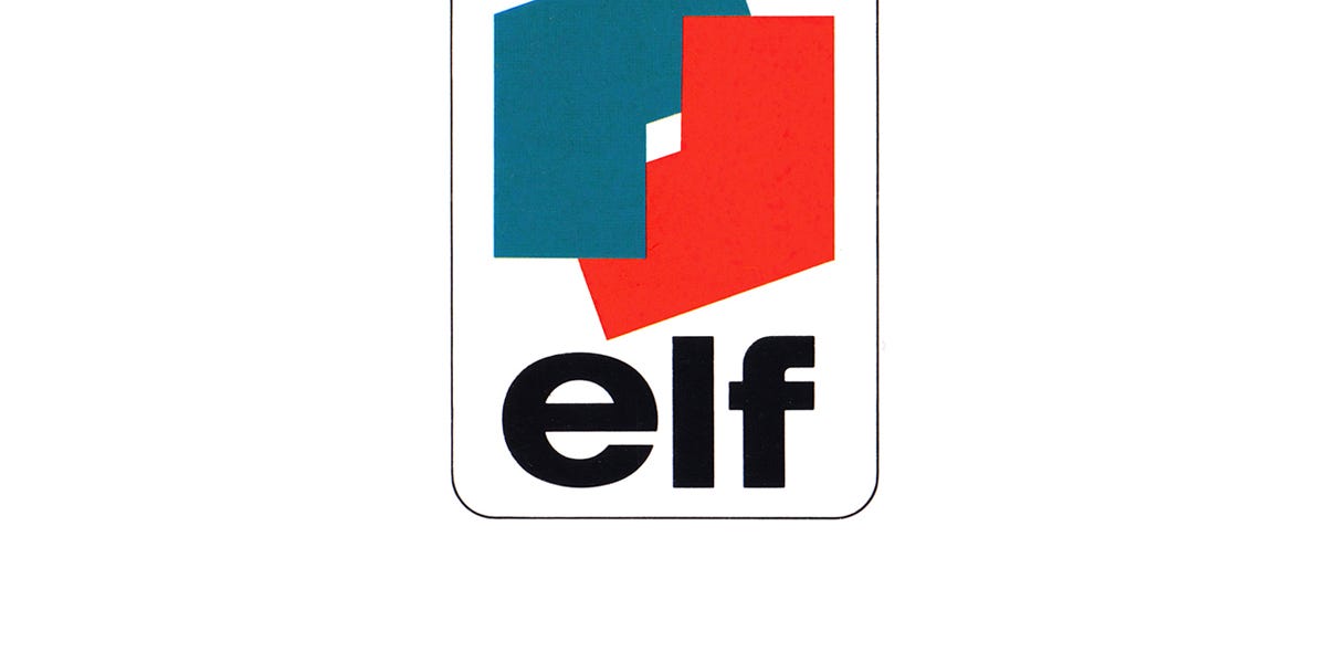 Elf Logo, 1967 - by Richard Baird - Logo Histories