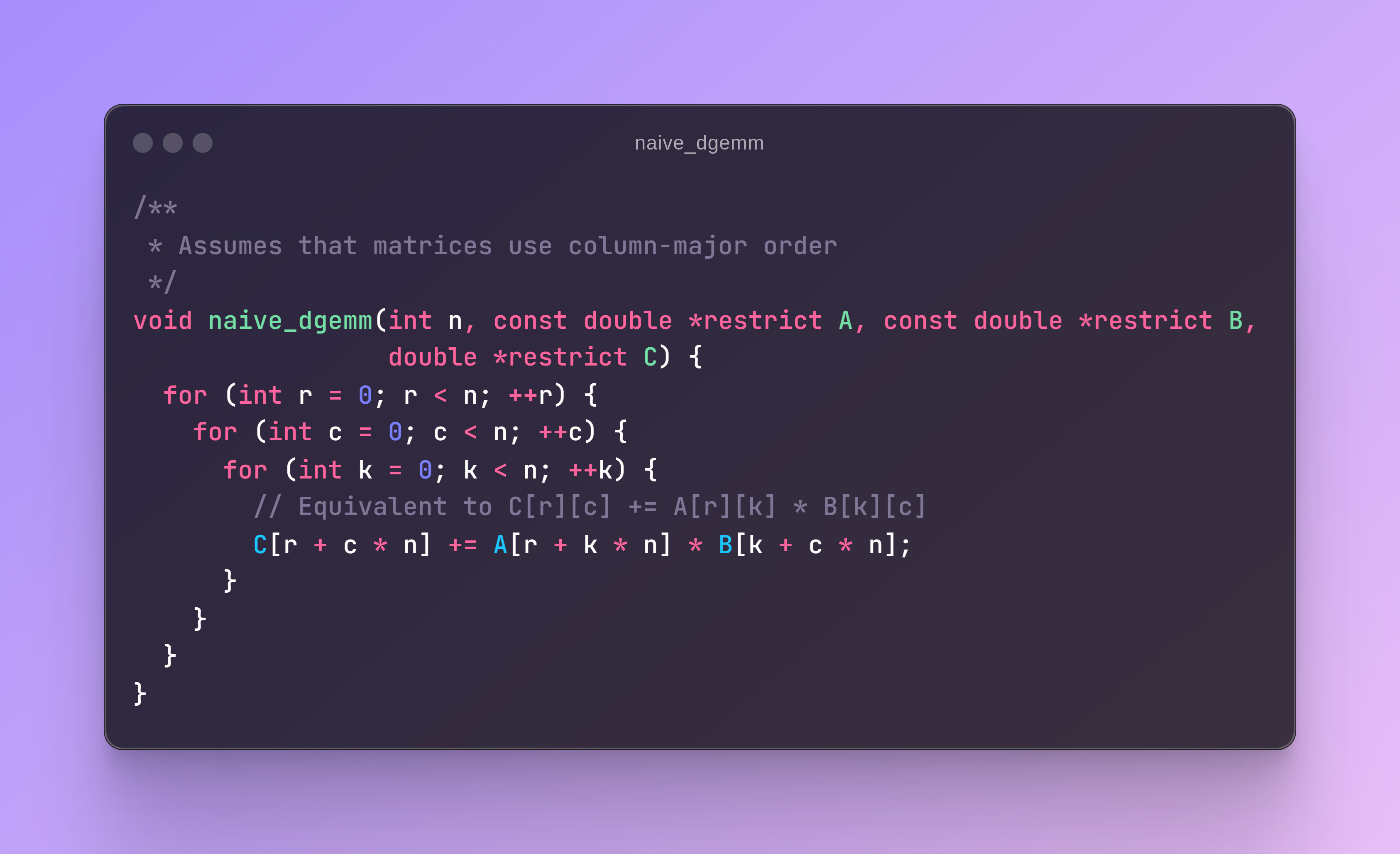 Optimizing matrix multiplication - by Michal Pitr