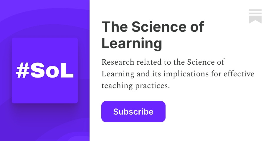 The Science of Learning | Jim Hewitt | Substack