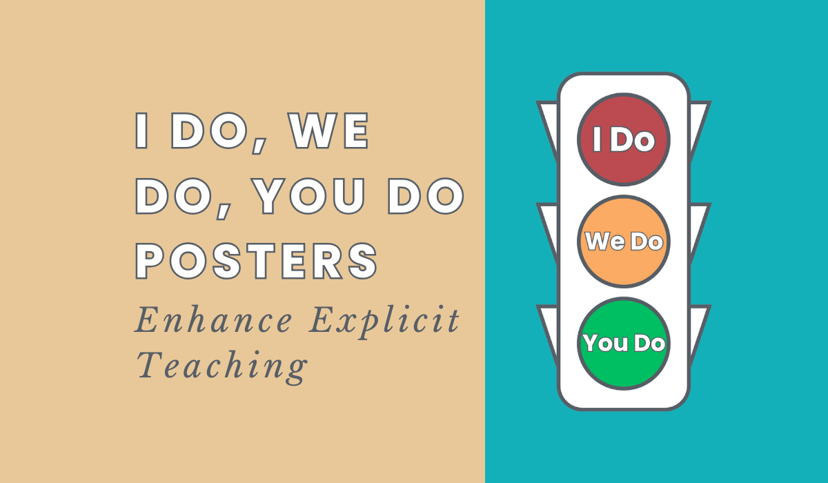 I Do, We Do, You Do Posters for Explicit Teaching