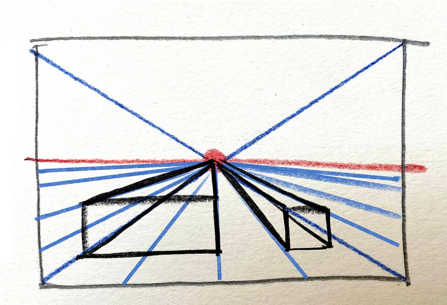 cool one point perspective