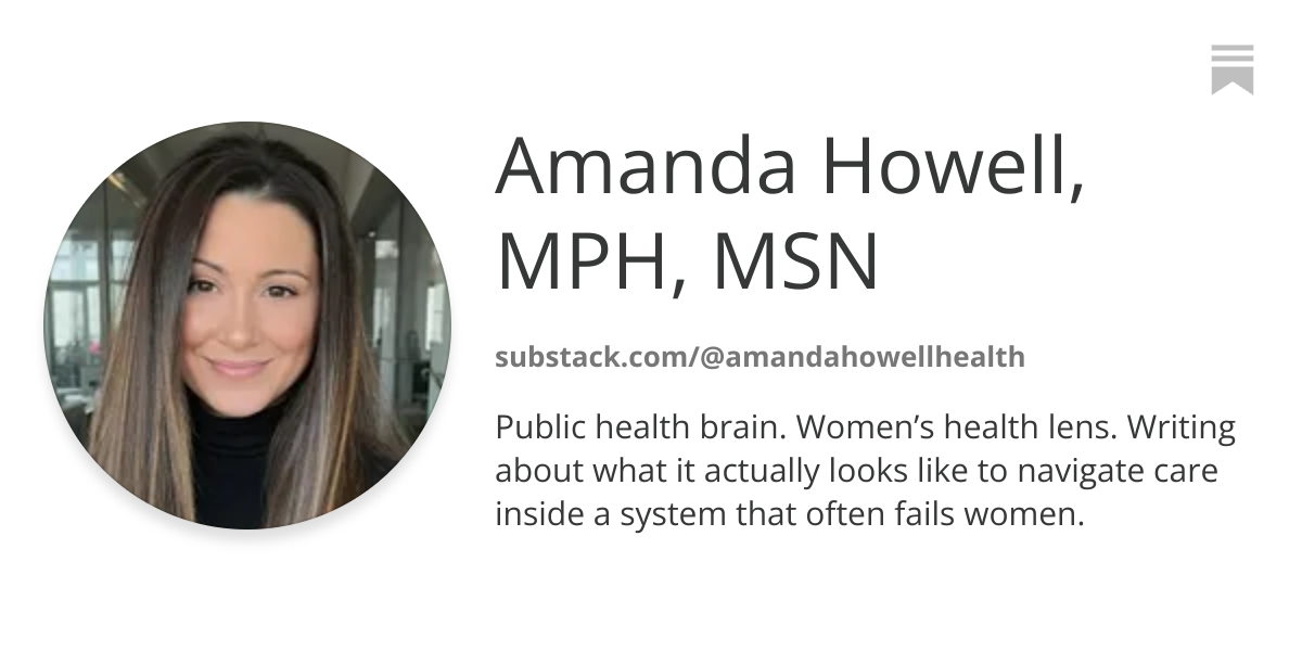 Amanda Howell MPH | Substack
