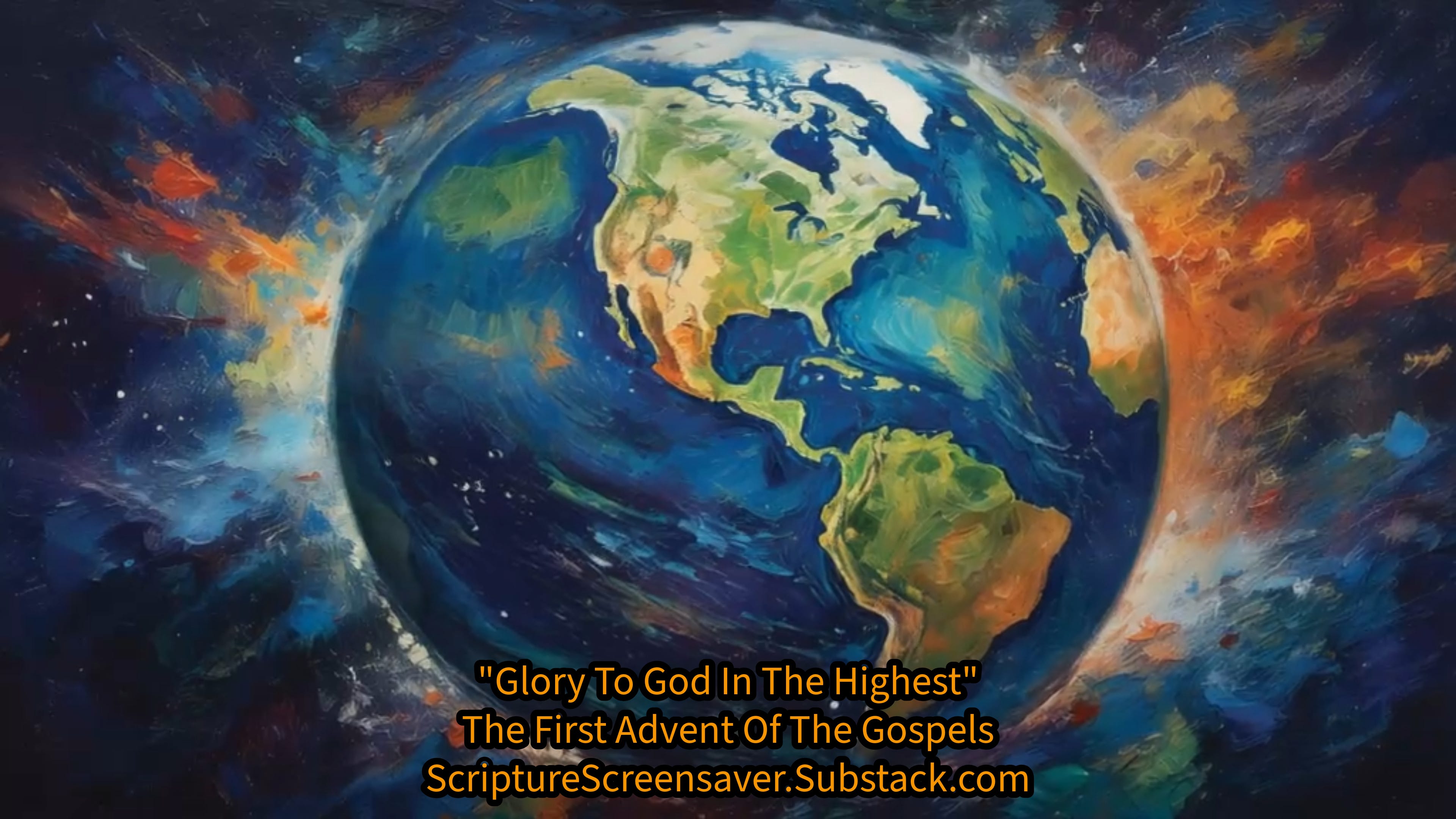 "Glory To God In The Highest" - Scripture Screensaver