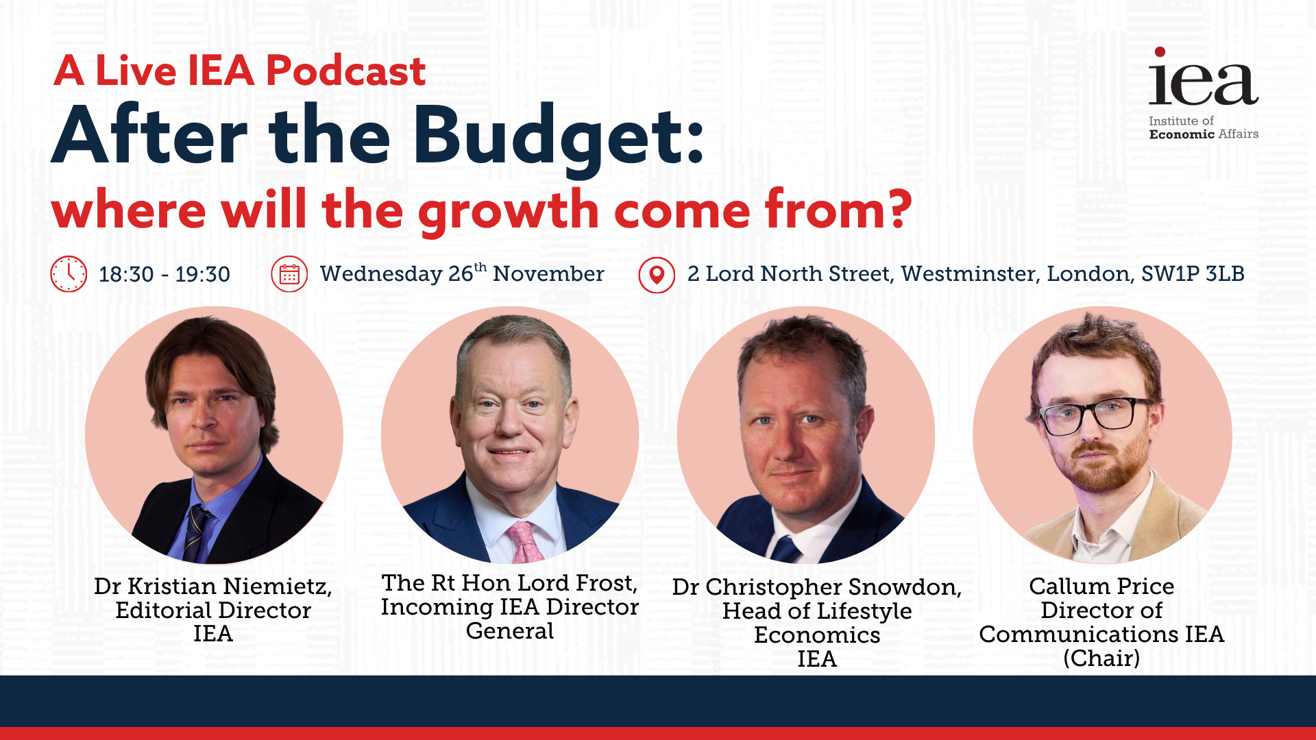 INVITATION: After the Budget - Where Will the Growth Come From?