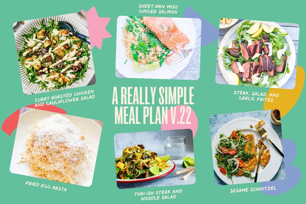 a really simple meal plan v.22