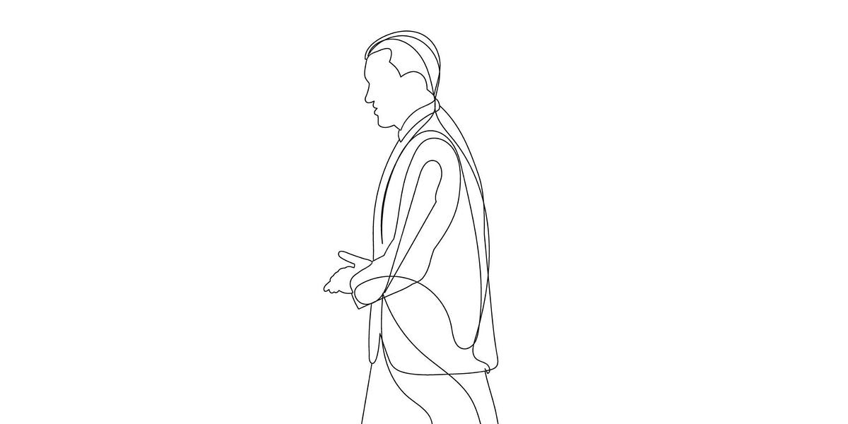 Walking Man - by Neil Levine - Shorter