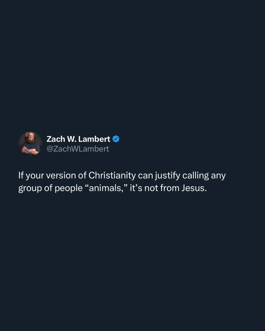 Zach W. Lambert (@zachwlambert): "I posted this on Twitter recently and ...