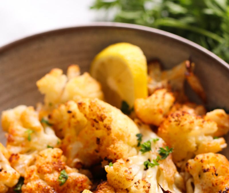 Easy Italian Roasted Cauliflower (Side Dish) - by Gabby