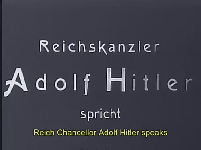 Adolf Hitler’s Campaign Speech in Eberswalde on July 27, 1932