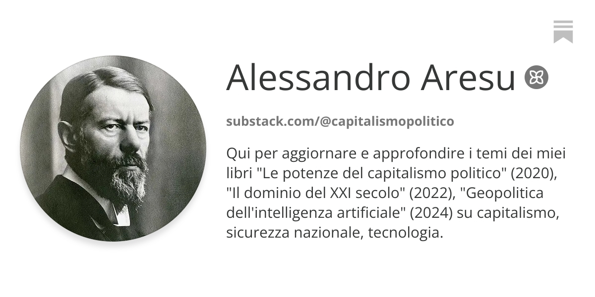 Alessandro Aresu | Substack