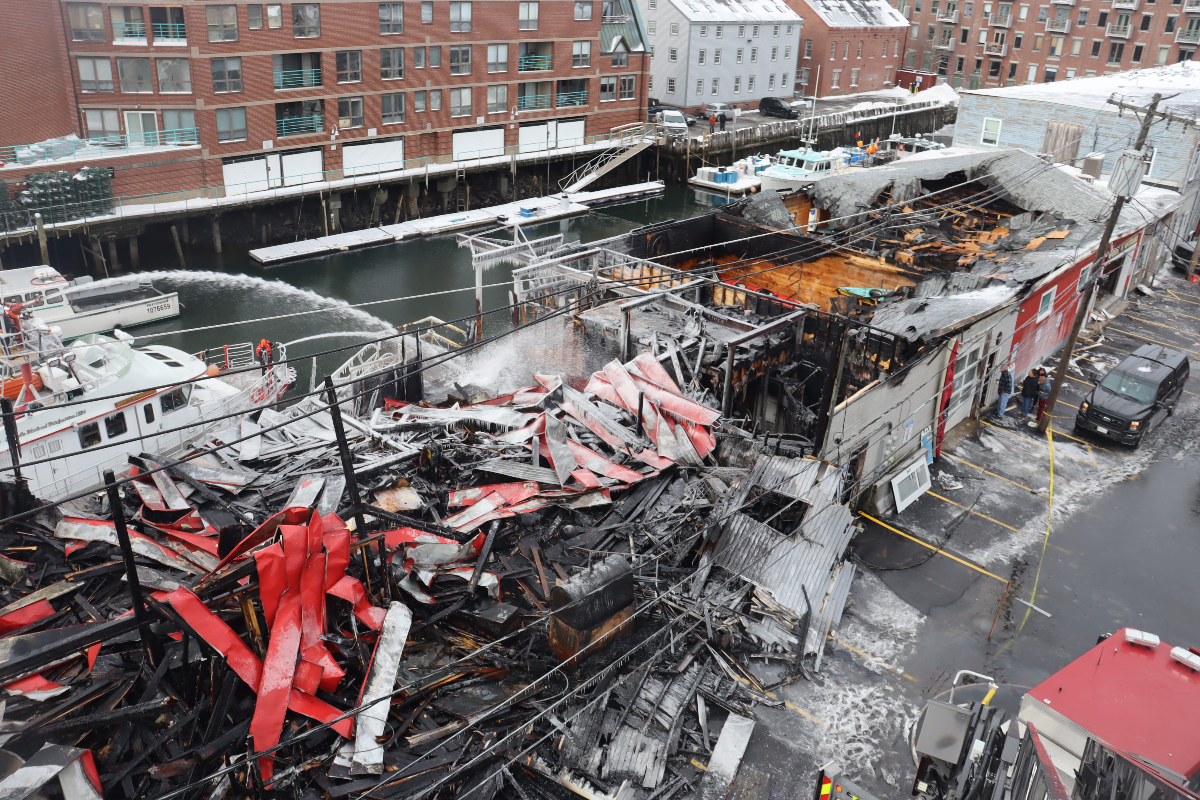 FMO Investigating Custom House Wharf Fire in Portland