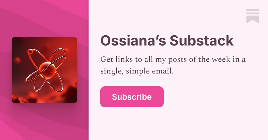 Ossiana’s Substack | Ossiana Tepfenhart | Substack