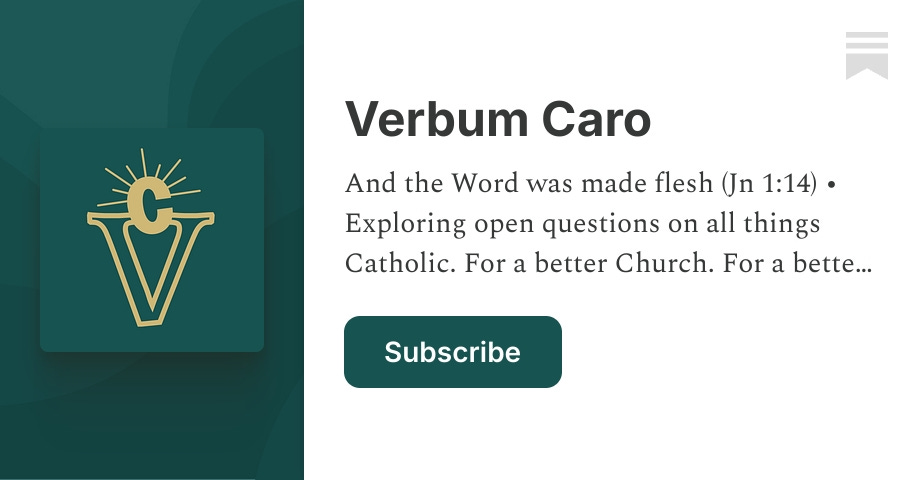 Verbum Caro | Louis Aquinas Tan | Substack