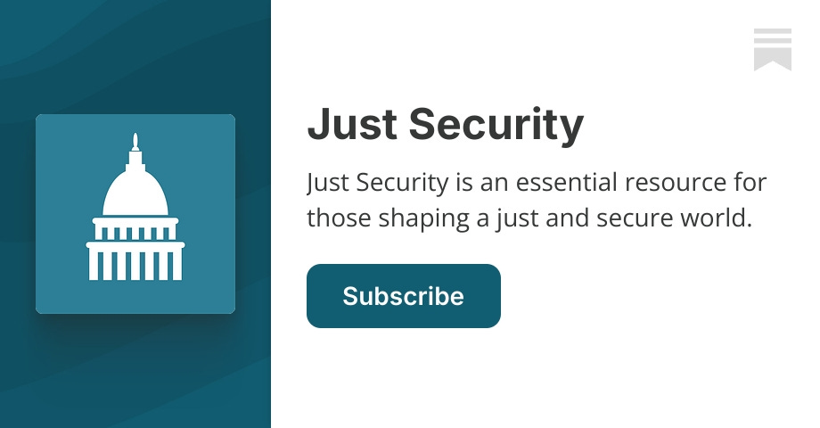 Just Security | Substack