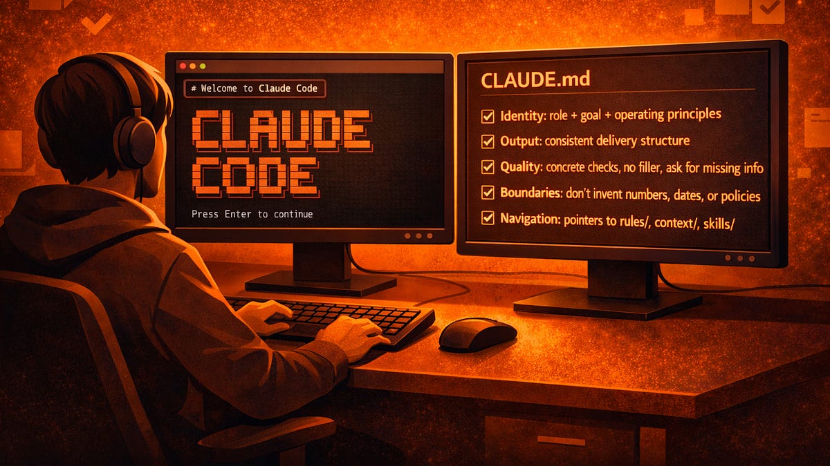 I Stopped Re-Explaining Everything to Claude Code. This CLAUDE.md File ...