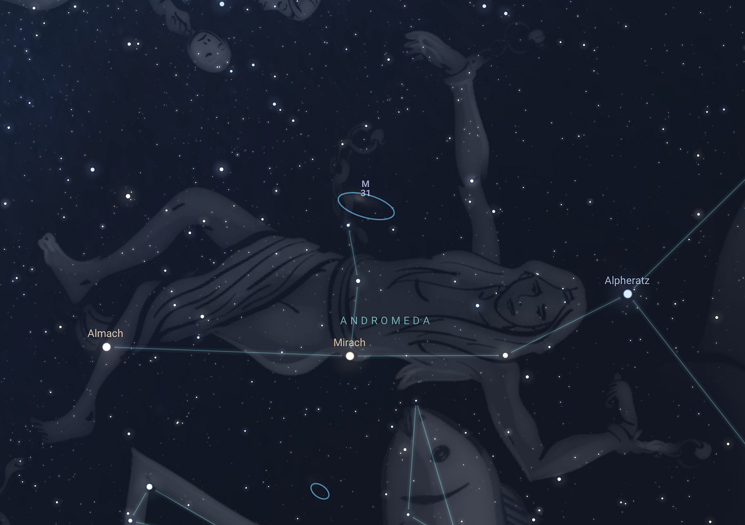 andromeda constellation description