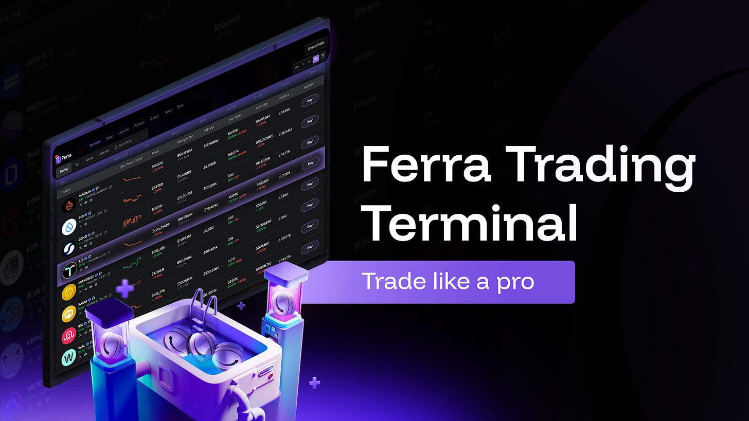 Ferra Trading Terminal v1 Launch - Ferra Newsletter