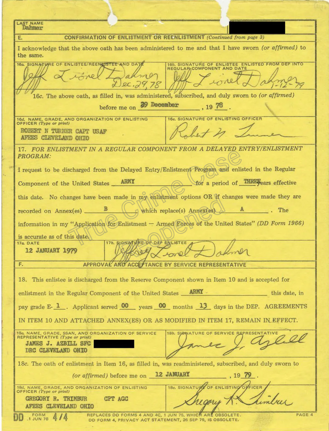 The Hidden Chapter: Jeffrey Dahmer's Military Service - Part 1