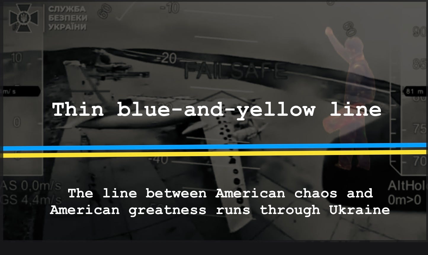 Thin blue-and-yellow line - by Molly McKew - Great Power