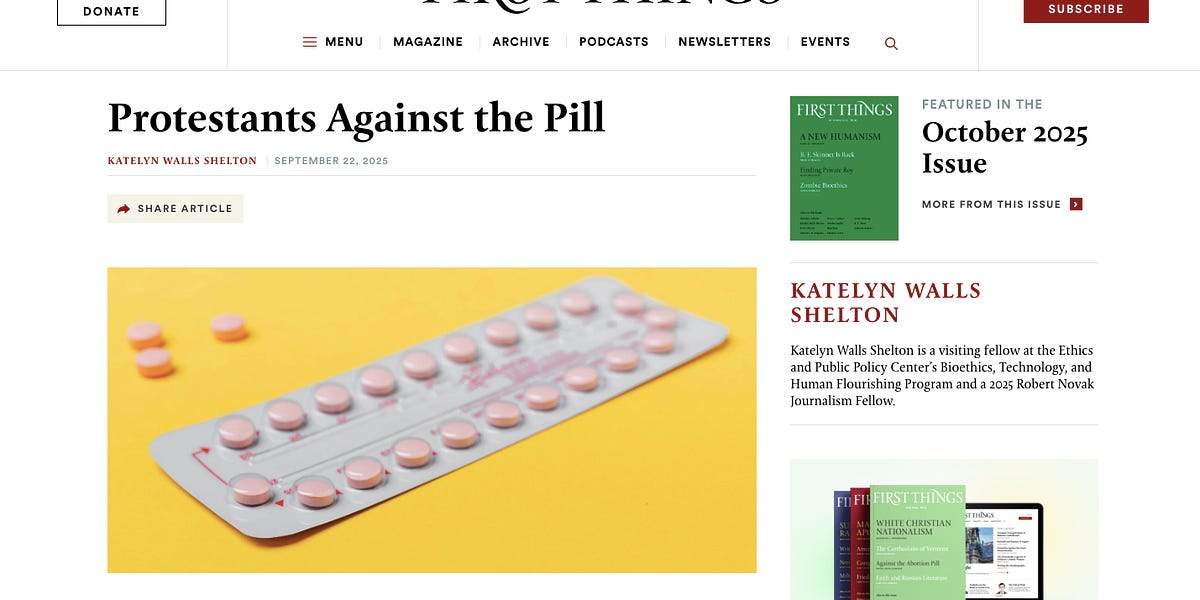 Protestants Against the Pill - by Katelyn Walls Shelton