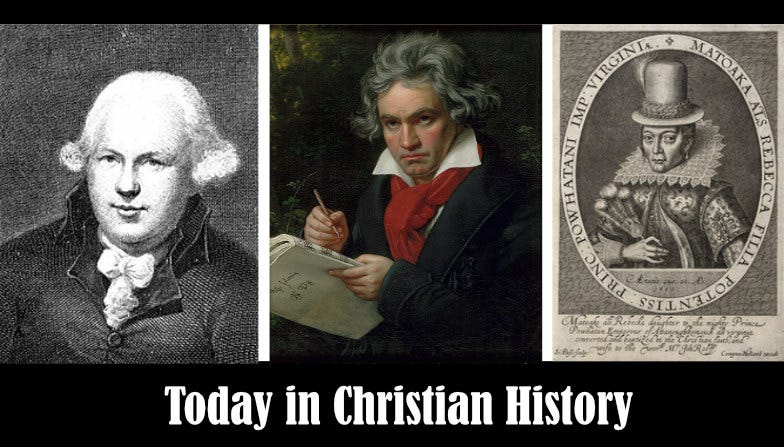 Indian Princess Pocahontas, a convert to Christianity, marries English ...