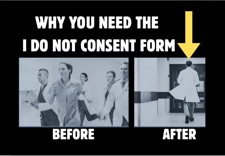 UPDATED FOR JULY 2025! The 'I DO NOT CONSENT FORM' by Laura Bartlett